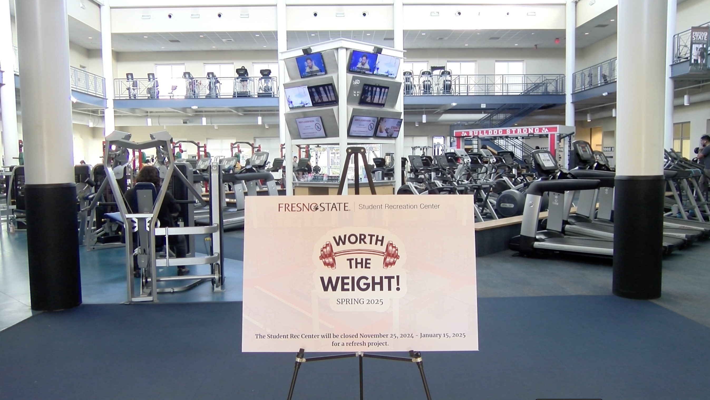 Fresno State Rec Center will be closed until next semester