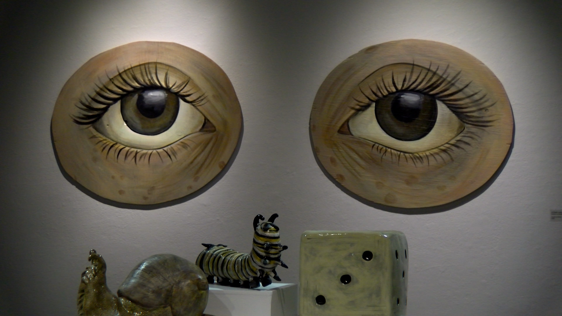 The work behind the Phebe Conley Art Gallery